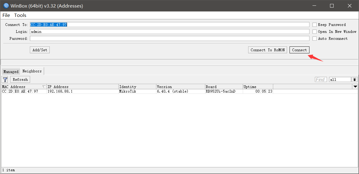 使用netinstall重置MIKROTIK RouterOS_mikrotik恢复出厂设置-CSDN博客