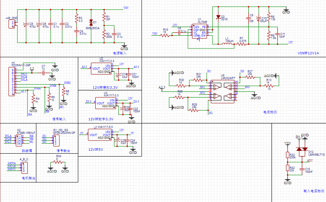 基于ir2104的大功率FOC无刷电机驱动器原理图设计-CSDN博客
