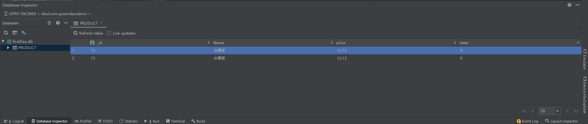 Android Studio功能 - Database Inspector 调试数据库-CSDN博客