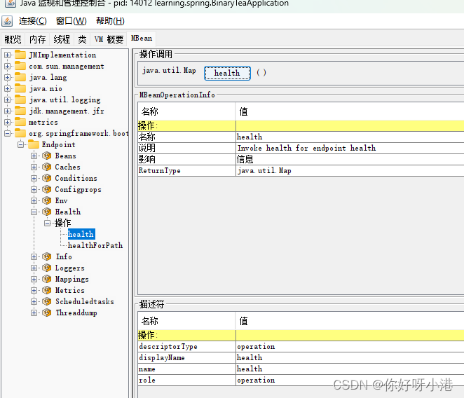 【问题处理】windows 无法使用JConsole访问spring-boot-starter-actuator的JMX端点_jconsole mbean查看不了springboot的 ...