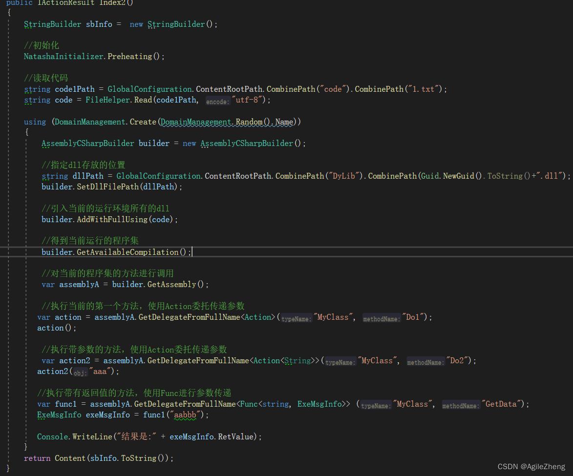 基于Roslyn的Natasha库动态执行C#脚本_natasha c#-CSDN博客