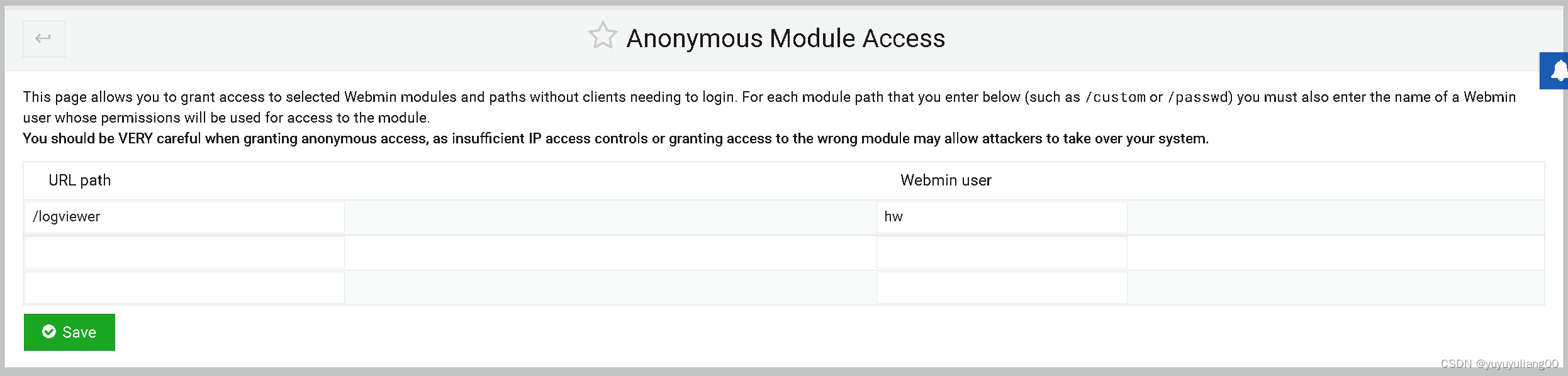 Webmin--Webmin Configuration模块-CSDN博客