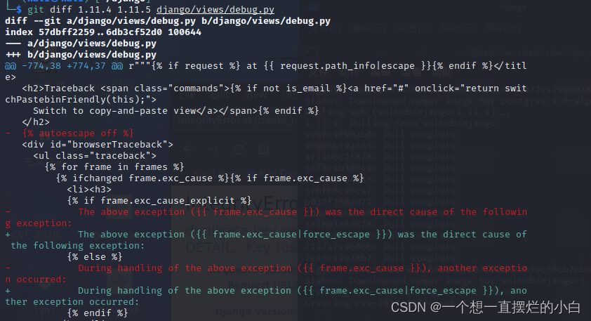 Django1.11.4 XSS漏洞复现（CVE-2017-12794）_cve-2017-12794复现-CSDN博客