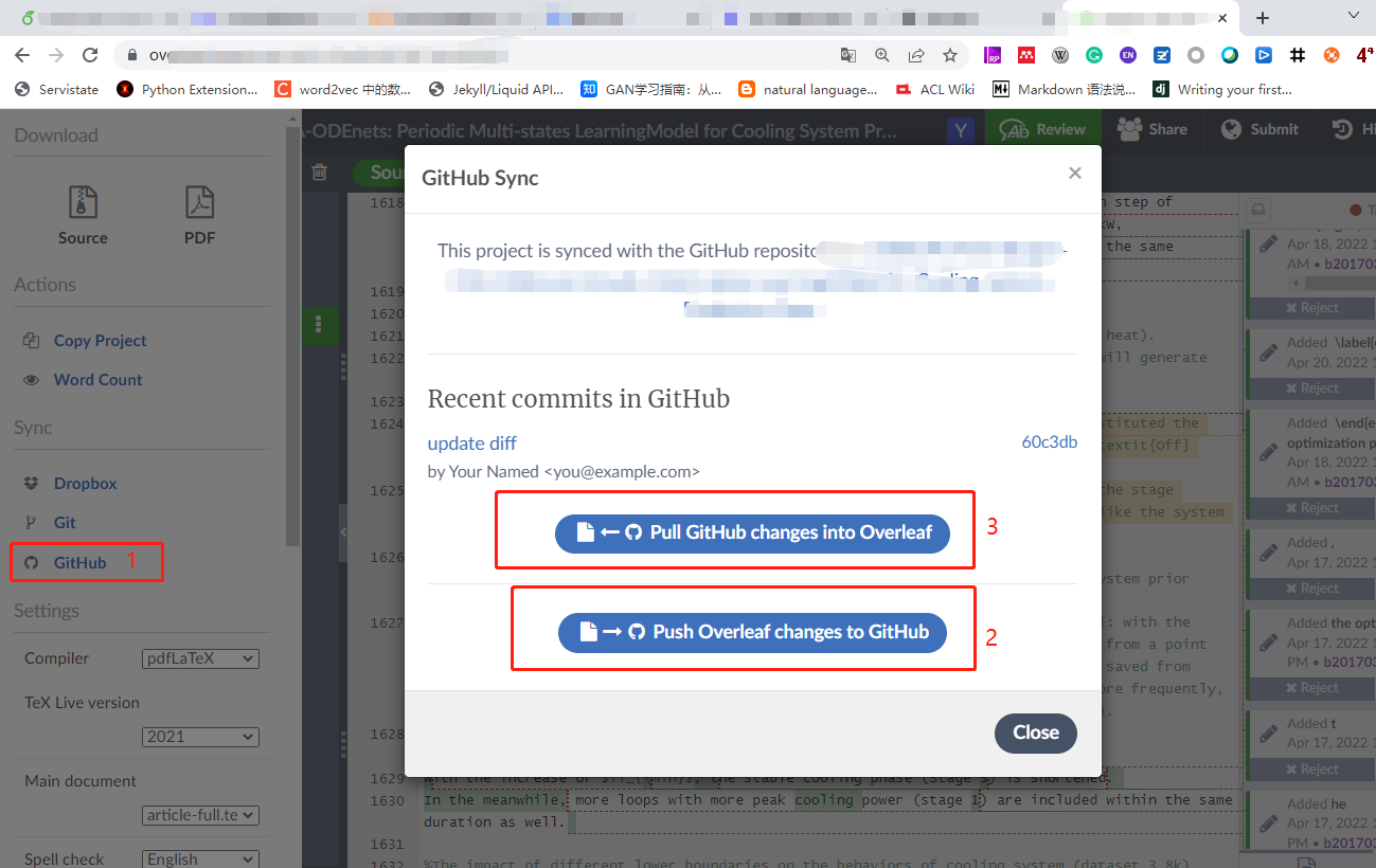 利用Github Action运行latexdiff，在overleaf上自动生成修订文件_overleaf修订-CSDN博客