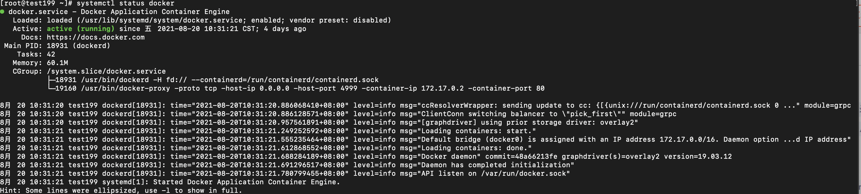 Docker容器启动失败 Failed to start Docker Application Container Engine. 的解决办法-showdoc关联_本地showdoc打不开 ...