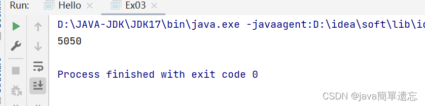 Java实现分别用for循环和while循环计算1到100相加的和1、使用循环书写java代码获取1加到100的和并输出不需要写出类及方法 0801