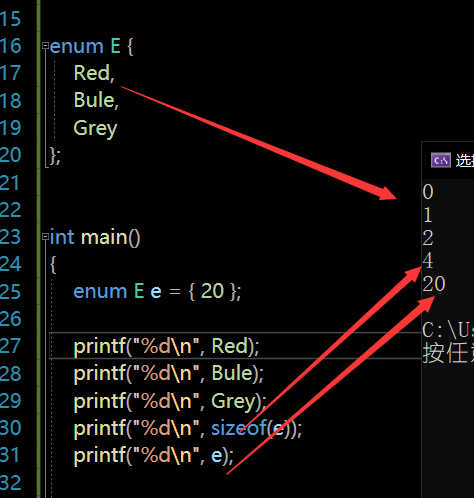 浅谈~（承上）数据类型（struct\union\enum\数组\void\指针)及其存储_c语言中void * 和 enum的大小分别是什么-CSDN博客