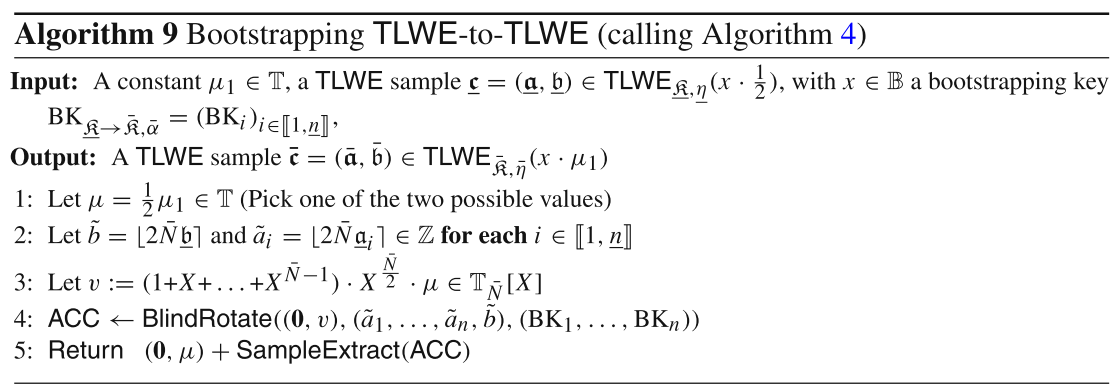 TFHE中的几个算法_tfhe fhew adji-CSDN博客