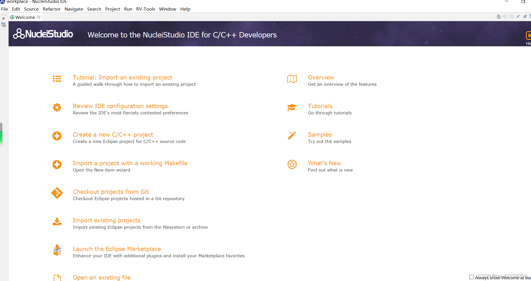 Nuclei Studio IDE 安装及导入项目_nucleistudio-CSDN博客