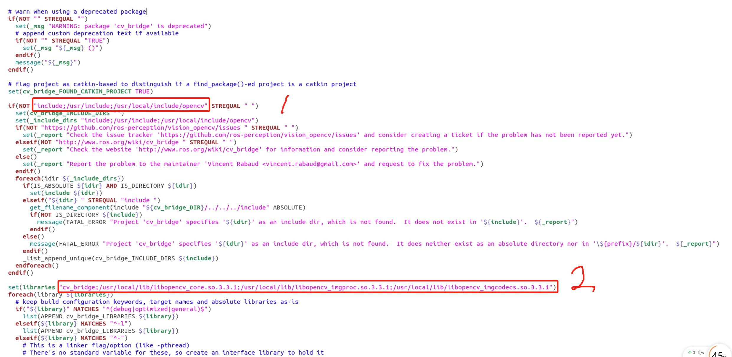 ROS中catkin_make的OpenCV冲突的解决（踩坑小记，报错分析）_ros 禁用自带opencv库-CSDN博客