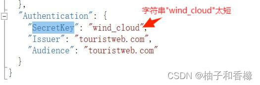 Asp Core 使用jwt进行单点登录报错 Jwt 报错 System Argumentoutofrangeexception Idx1065 Csdn博客