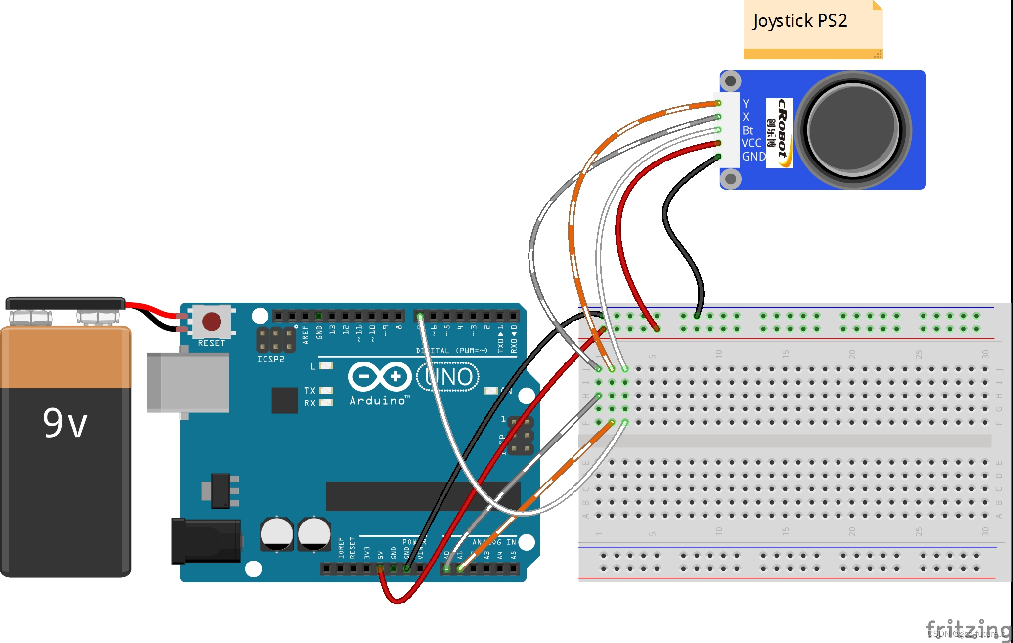 Arduino控制ps2操纵杆arduino操作杠 Csdn博客