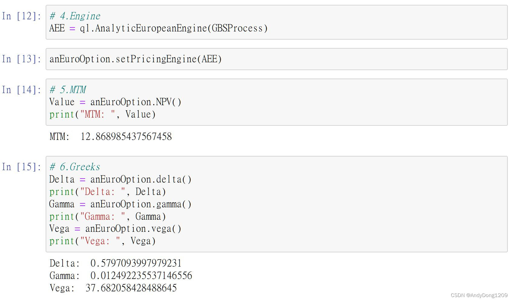 使用Python的QuantLib库，进行期权的定价与希腊字母的计算-EW帮帮网