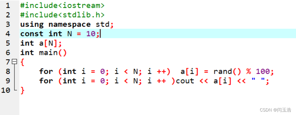 C++语言生成随机数并排顺序_c++随机排序-CSDN博客