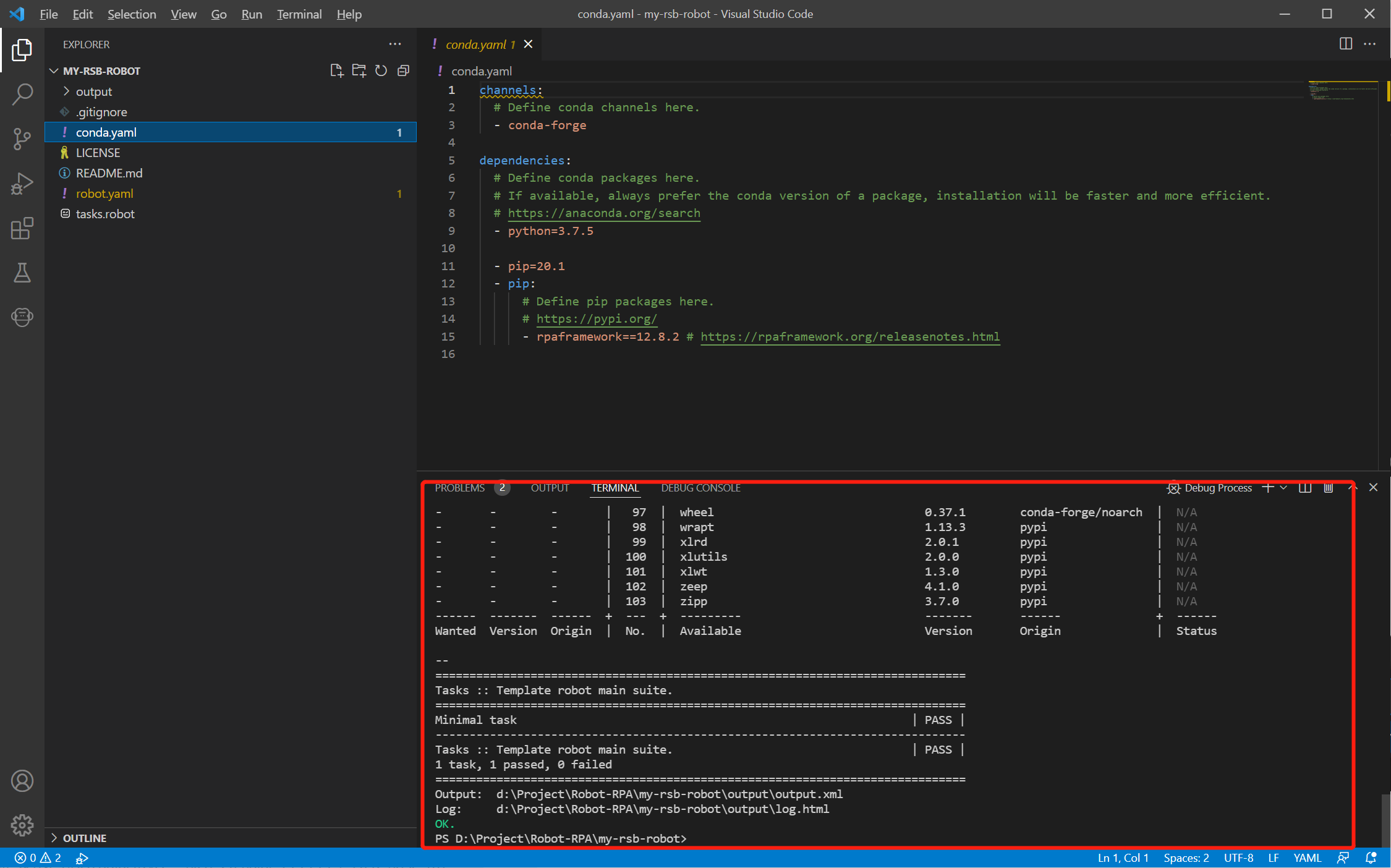 Robocorp+Robot Framework学习记录【初学者课程：一级课程】-CSDN博客