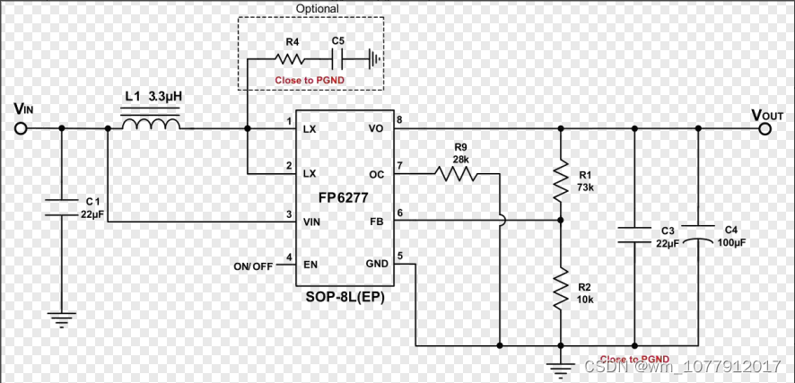 远翔升压FP6277，内置MOS同步升压，单节锂电升压输出5V/3A_6277fp-CSDN博客