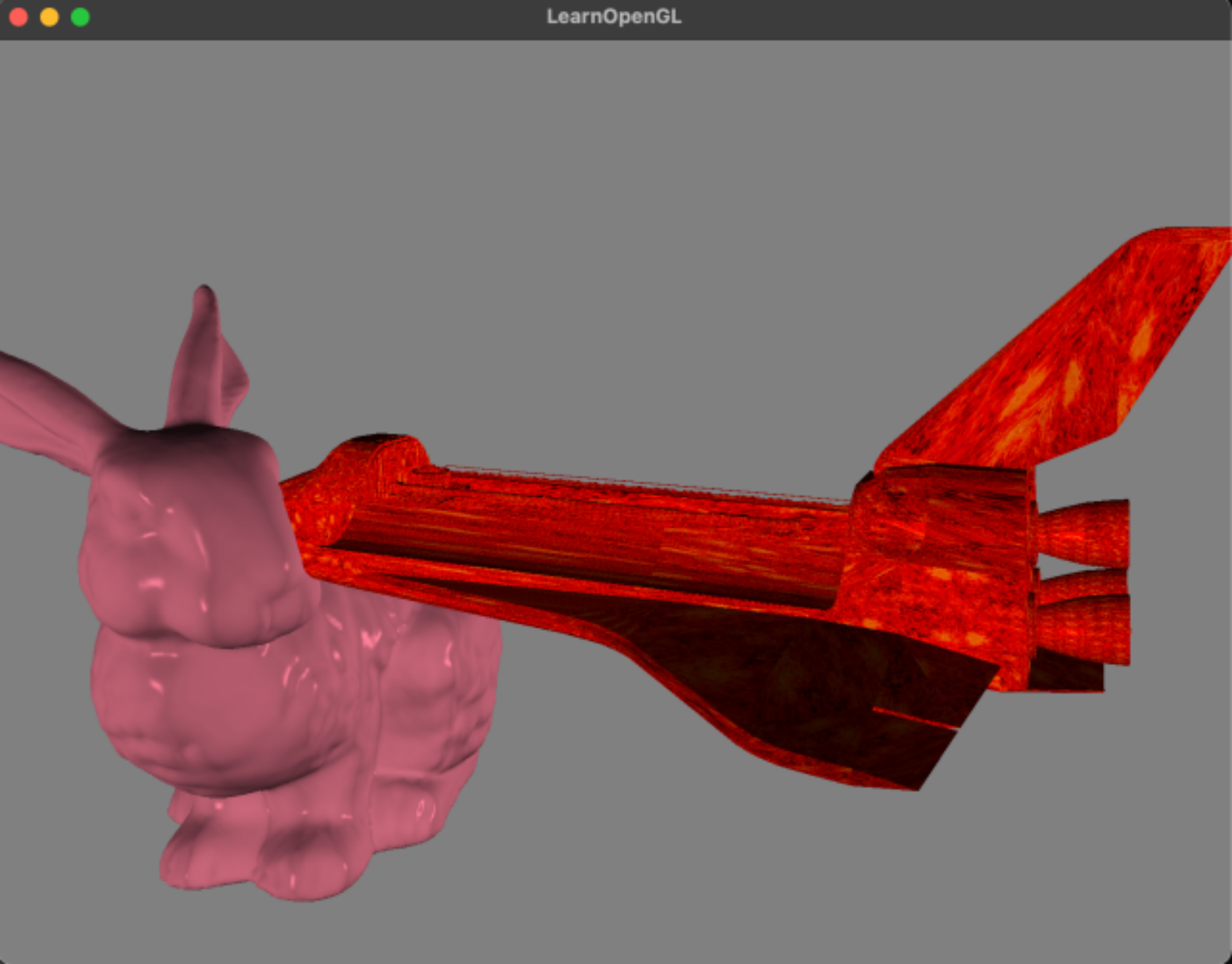 OpenGL课程设计 三维图形交互程序 bunny兔+飞机模型_opengl交互式三维模型观察程序实验-CSDN博客