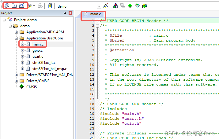 基于STM32CubeMX+STM32F103ZET6配置工程_stm32f103zet6 cube-CSDN博客