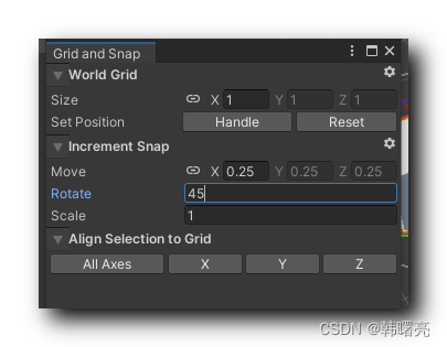 【Unity3D】游戏物体操作 ③ ( 旋转操作 | 旋转工具 | 基本旋转 | 设置旋转属性 | 增量旋转 | 缩放操作 | 轴向缩放 ...