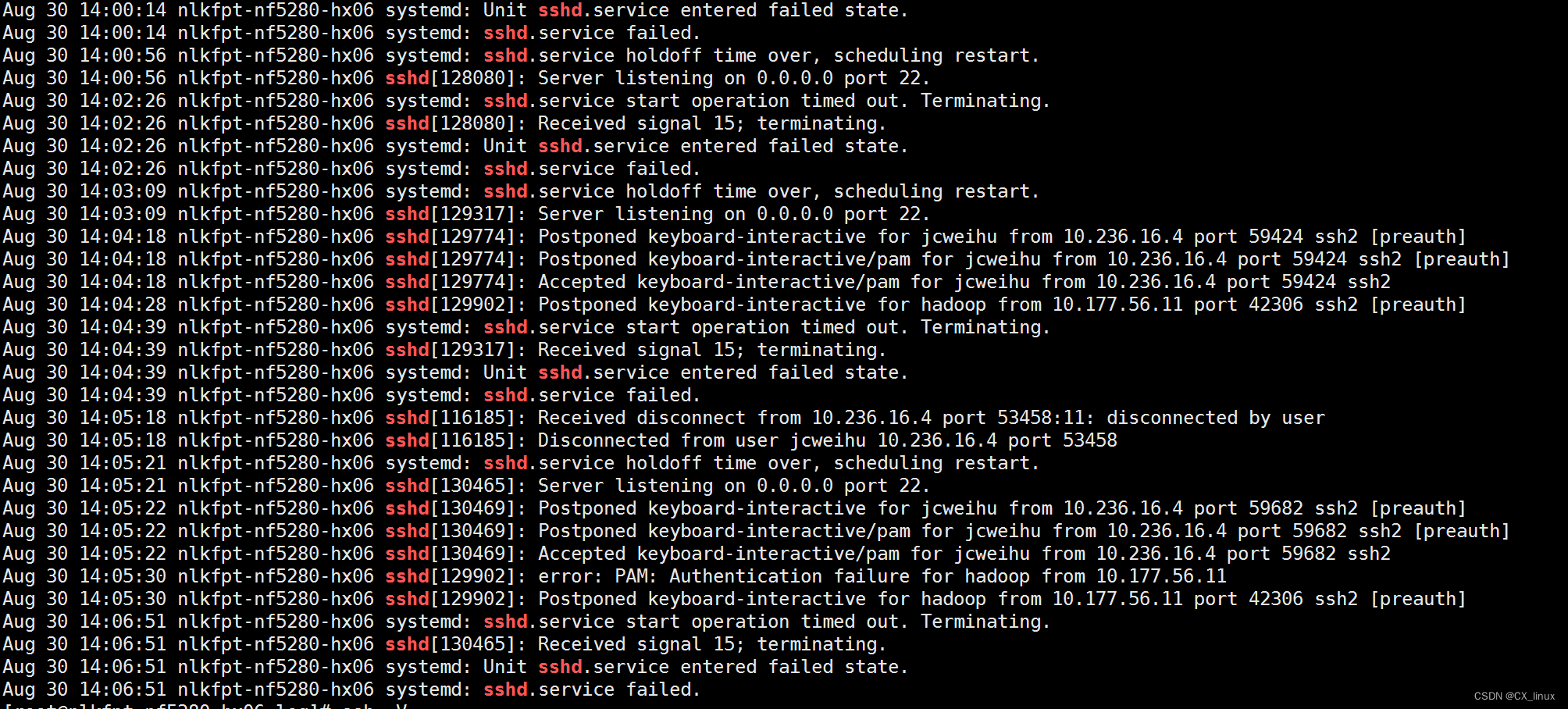 ssh无法登录/服务问题_ssh root 无法登录-CSDN博客