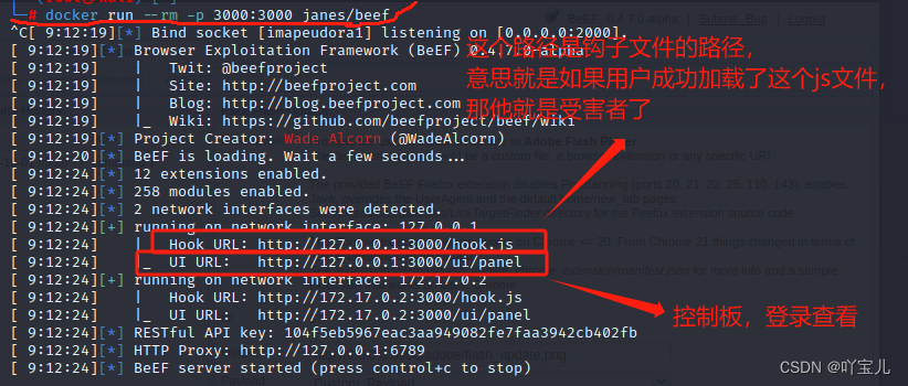Beef-Xss 浏览器攻击框架的使用_docker安装beef-xss-CSDN博客