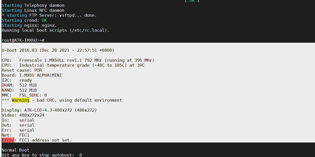 imx6ull uboot启动log信息分析与常用命令介绍_error: fec1 address not set.-CSDN博客