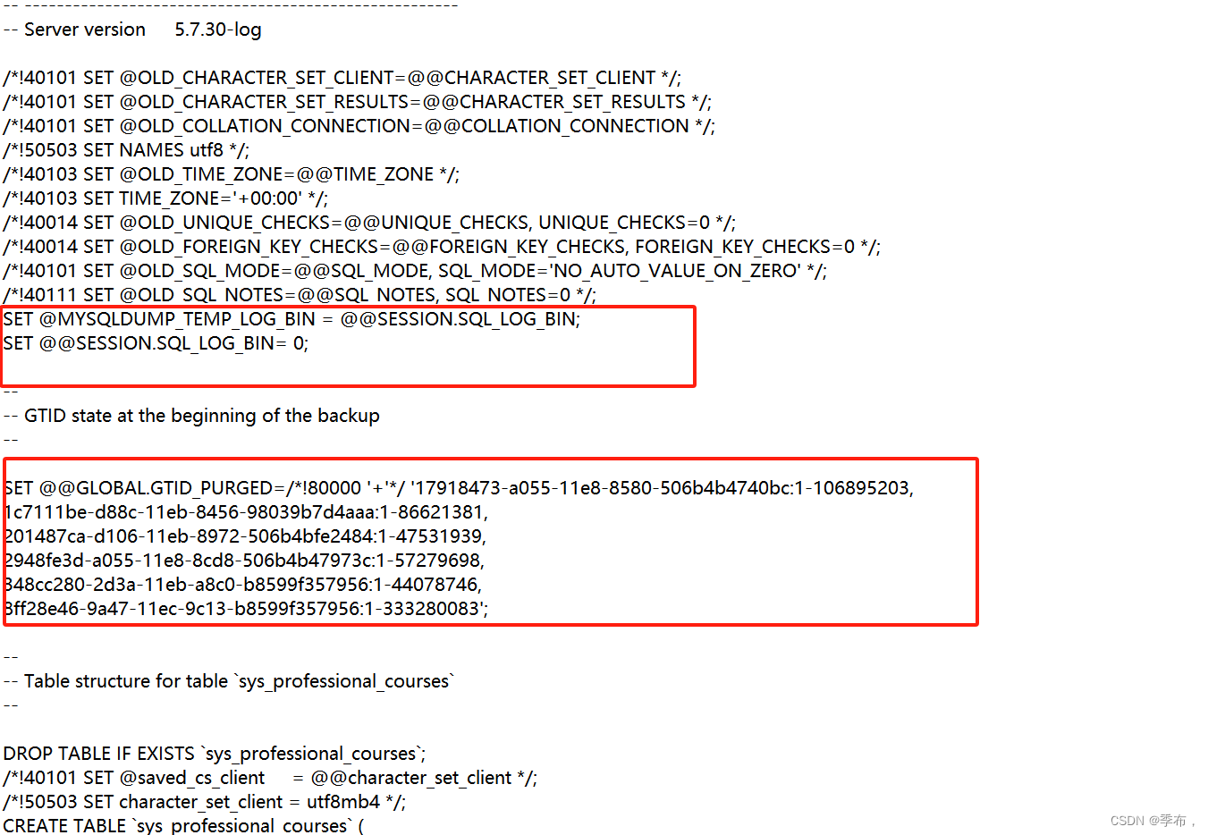 ERROR 1227 (42000) at line 18: Access denied； you need (at least one of) the SUPER or SYSTEM ...
