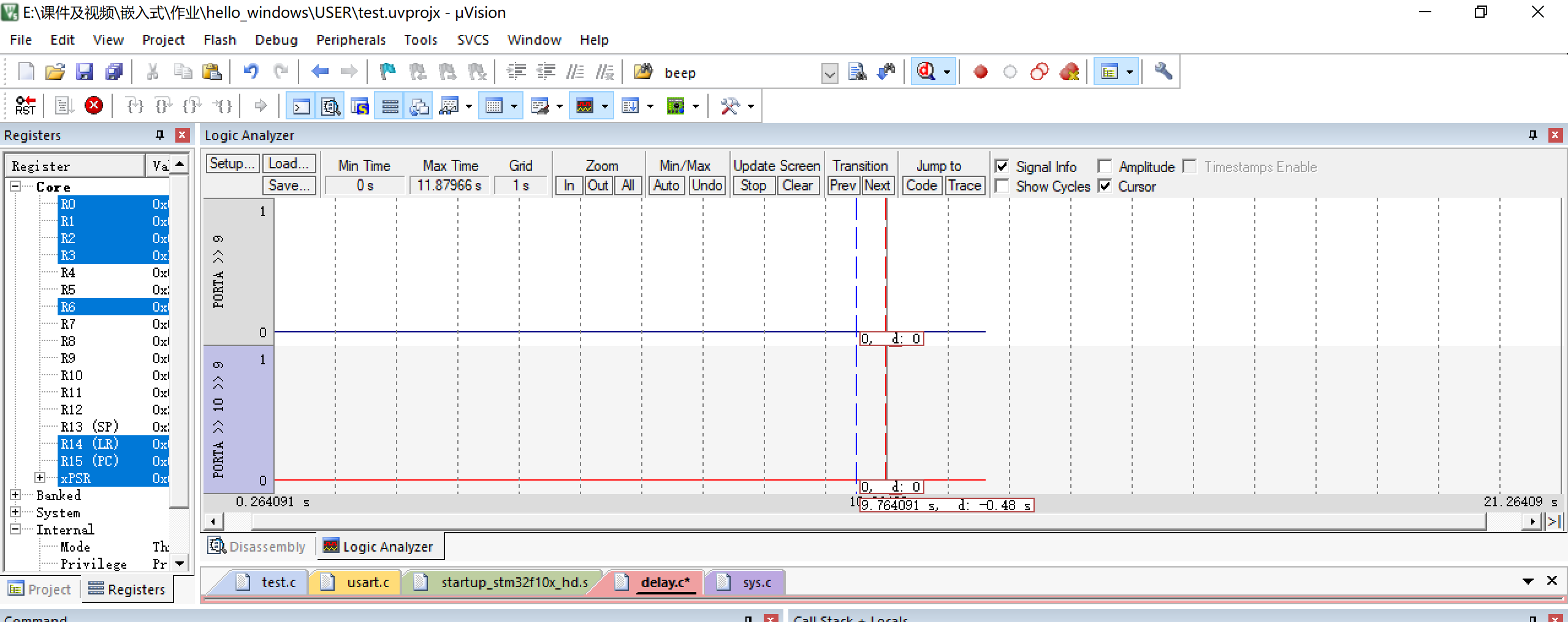 【嵌入式09】STM32串口通信，发送Hello Windows示例_stm32串口实现“hello world!”-CSDN博客