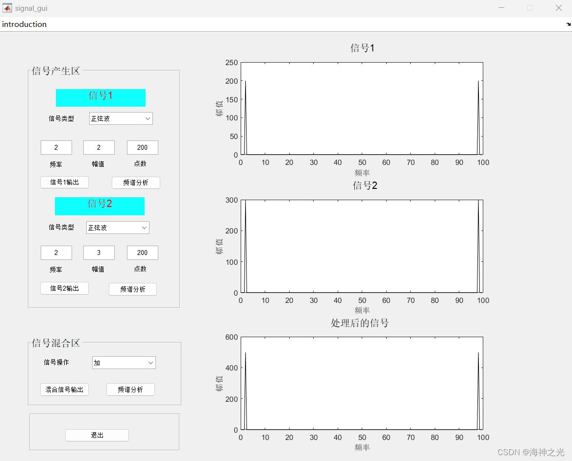 【数字信号合成】基于matlab GUI数字信号混合和频谱分析【含Matlab源码 2549期】_信号合成频谱-CSDN博客
