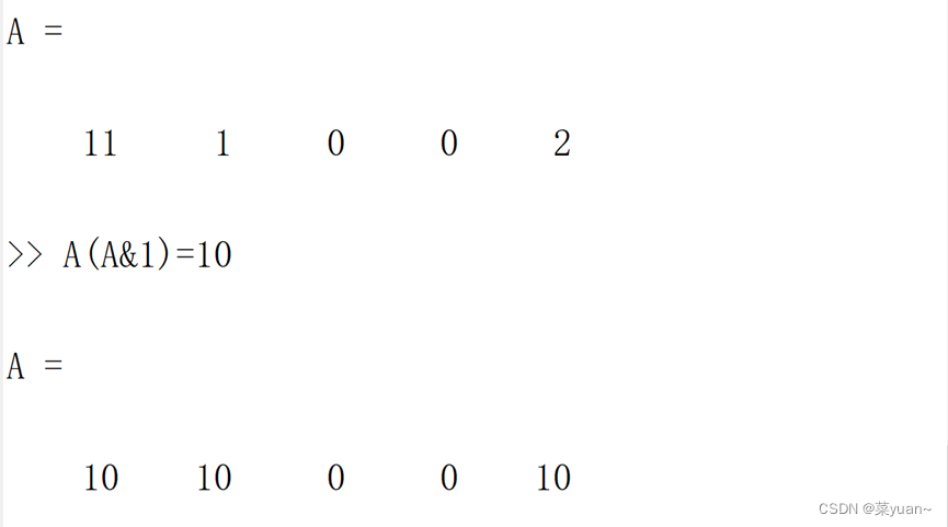 Matlab 基础笔记一数组的生成matlab生成数组 Csdn博客