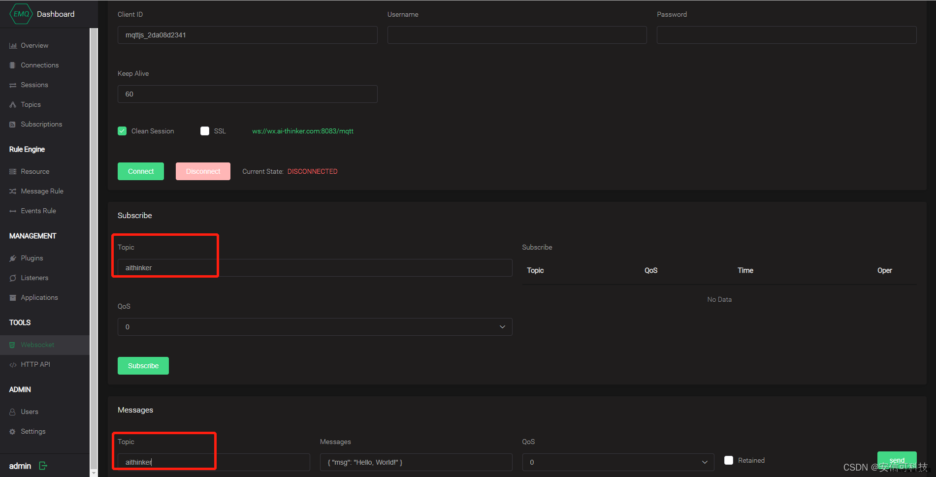 Ai-WB2模组基于TCP的MQTT连接服务器使用示例_ai-wb2-32s wifi调试-CSDN博客