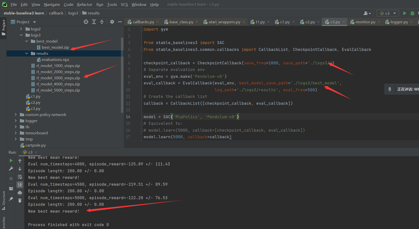 stable-baselines3学习之Callbacks_evalcallback-CSDN博客
