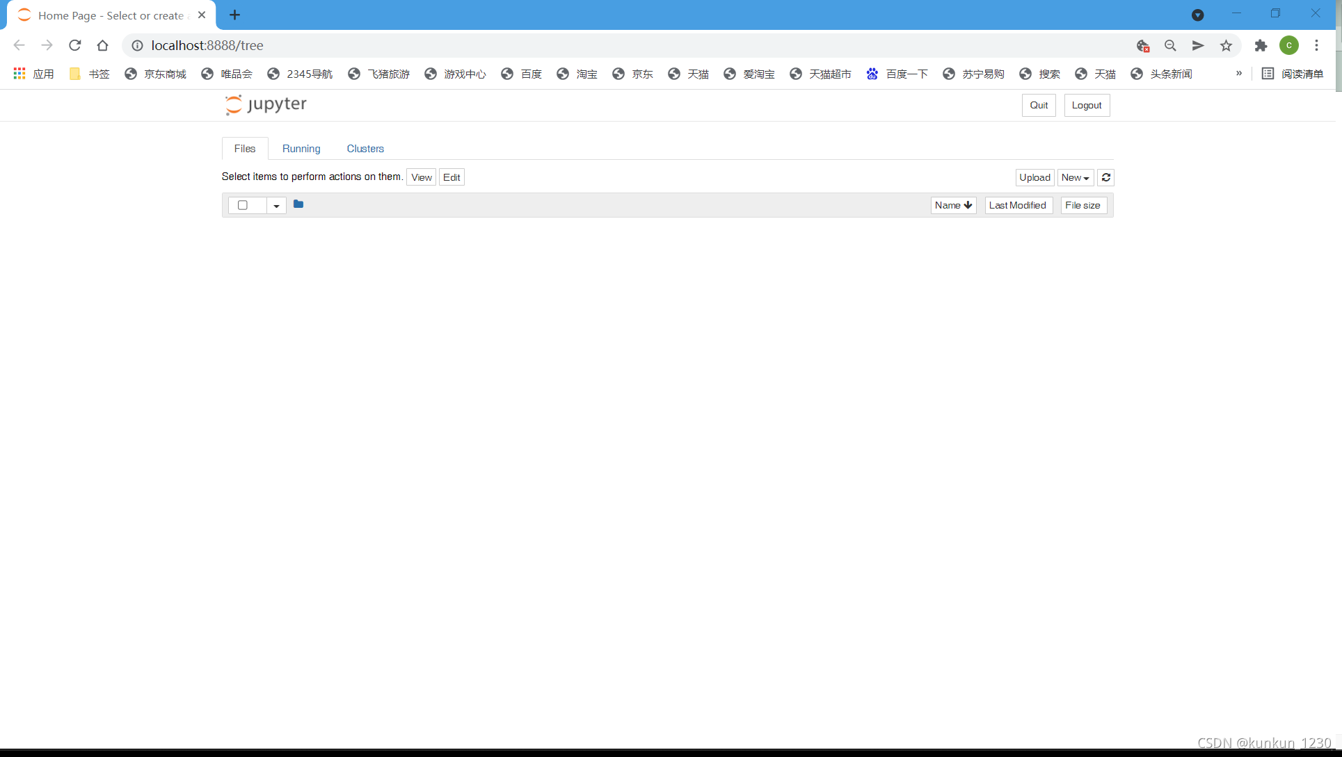 解决jupyter Notebook打开空白及需要输入token的问题jupyter打开空白 Csdn博客