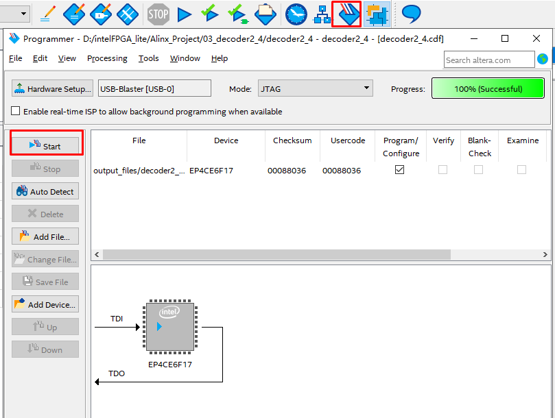 Quartus17下载程序进FPGA_quartus把jic文件下载到fpga-CSDN博客