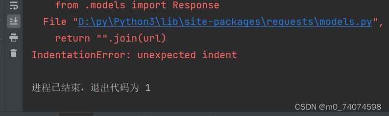 Indentationerror Unexpected Indent Csdn博客