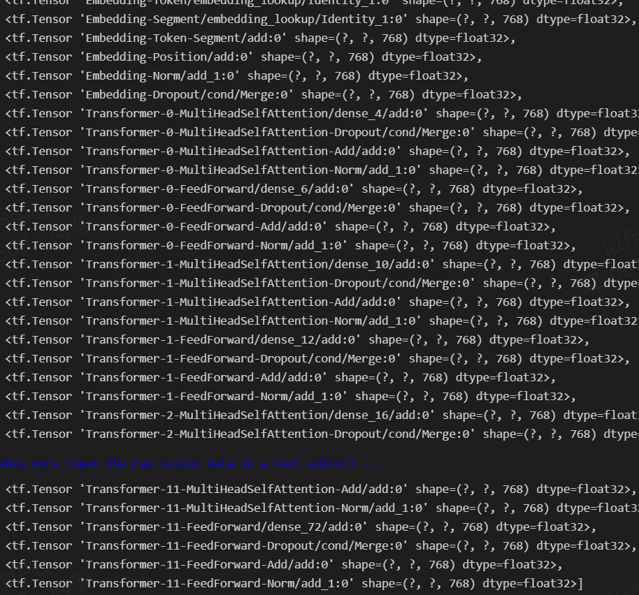 BERT 获取最后一层或每一层网络的向量输出_peterchou_simbert-chinese-base-CSDN博客