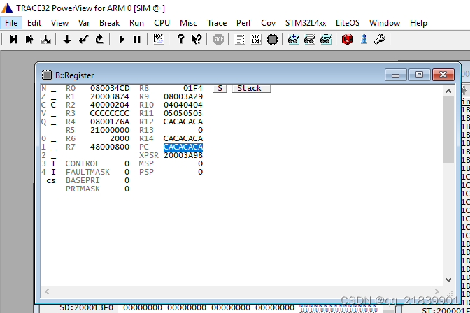 劳德巴赫Trace32分析dump完整流程（LiteOS，STM32L475VET6）_trace32软件下载-CSDN博客