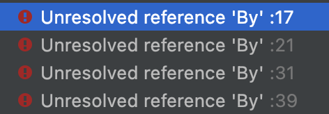Python Pycharm 报错 Unresolved reference ‘By‘ 解决方案（Mac）_unresolved reference 'by-CSDN博客