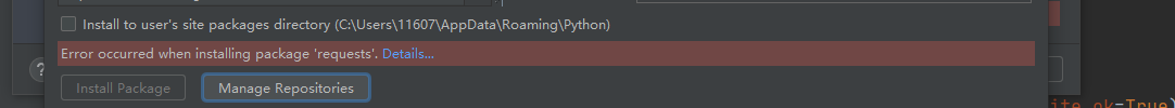 Error occurred when installing package ‘‘ pycharm安装库报错，使用cmd安装库，镜像源-CSDN博客