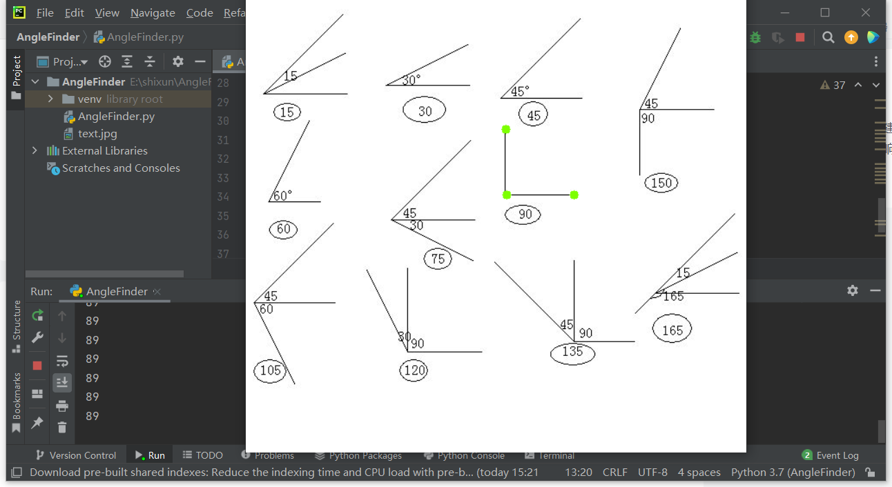 基于OpenCV测量角的度数_opencv 角度-CSDN博客