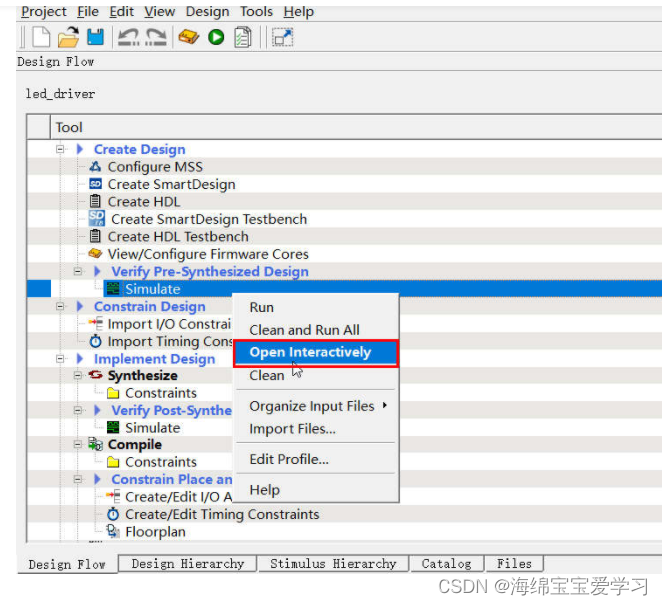 Microsemi Libero SoC 教程2 (点亮LED闪烁)_liberosoc-CSDN博客