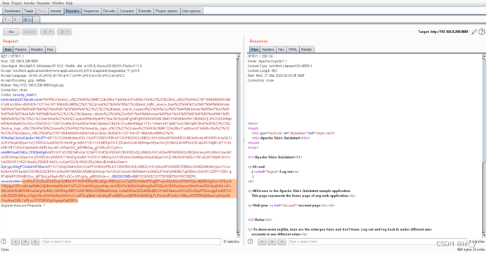 shiro系列漏洞复现（shiro550和shiro721漏洞）_shiro 默认密钥漏洞修复-CSDN博客