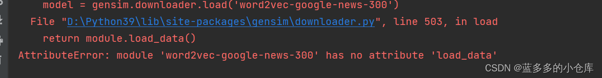 unable to read local cache ‘C:\\Users\\../gensim-data\\information.json‘ during fallback ...