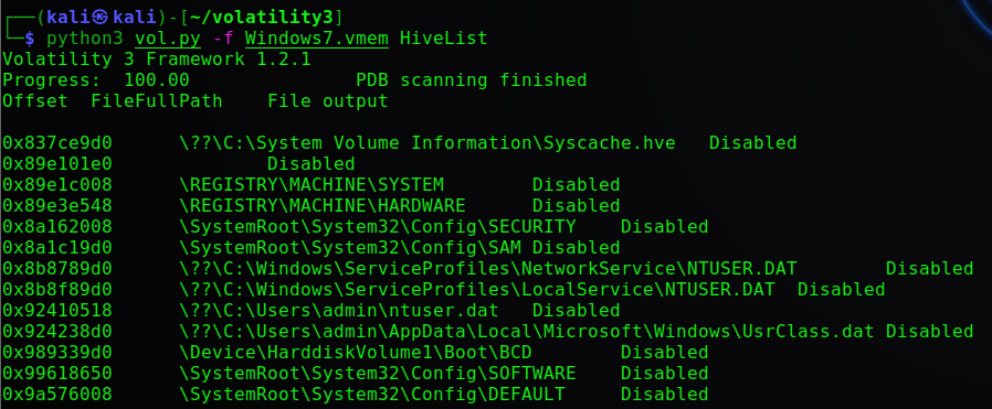 Volatility3 windows插件详解_volatility3 windows hashdump-CSDN博客
