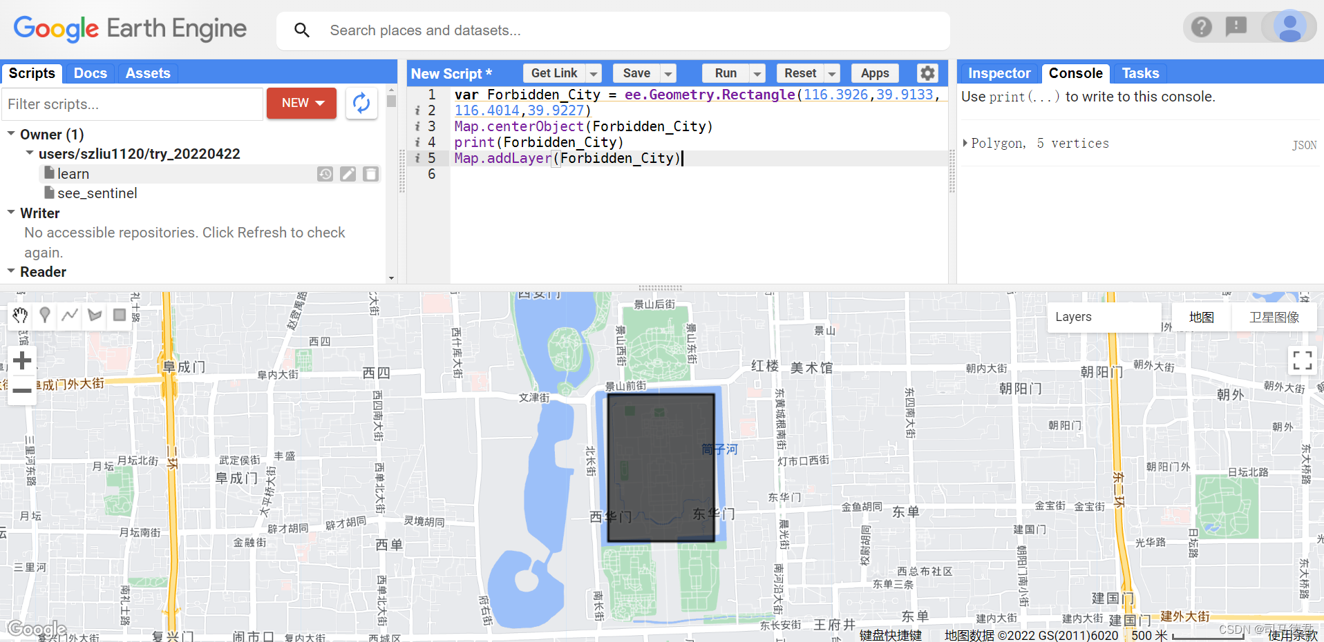 GEE学习笔记【3】GEE的数据类型之Geometry, Feature,Feature collection_gee geometry-CSDN博客