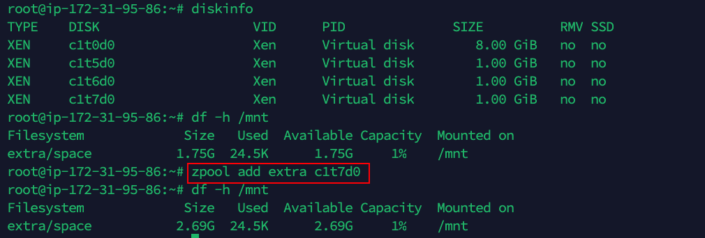 ZFS - 01 - 创建与扩容zpool基本操作_zpool 扩容-CSDN博客