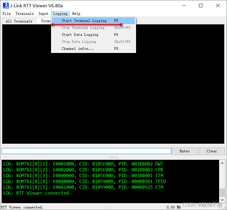 使用J-Link RTT Review打印log_jlink rtt log mindmotion-CSDN博客
