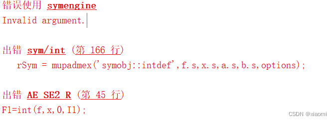 错误使用symengine，不知道怎么办了，求指教_错误使用 symengine (line 58) array sizes must match.-CSDN博客