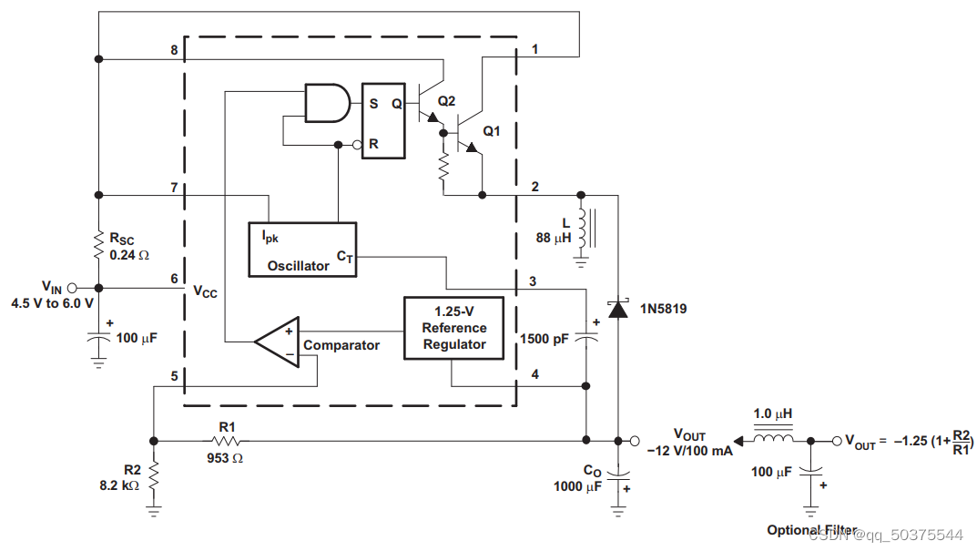 升降压反相输出电源芯片MC3x063A 1.5-A Peak Boost/Buck/Inverting Switching Regulators_6003a芯片电路图-CSDN博客